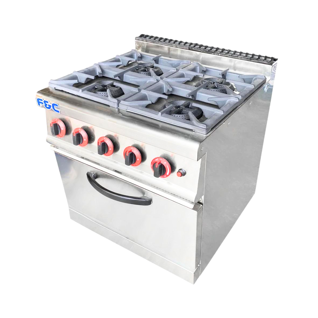 4 Open Burner With Oven