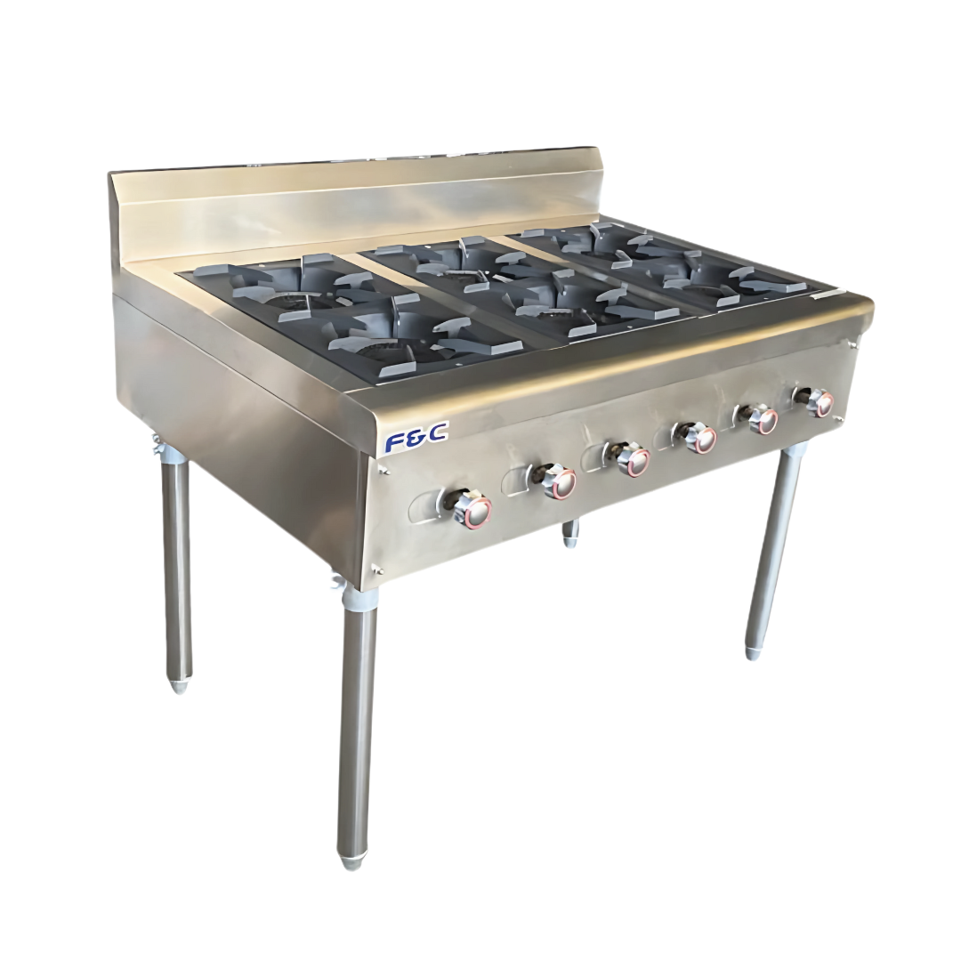 6 Open Burner With Stand